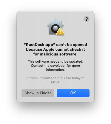 Macos App Is Not Signed Issue Rustdesk Rustdesk Github