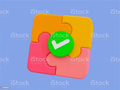 3d 최소 퍼즐이 해결되었습니다 문제 해결 팀워크 협업 개념입니다 체크 표시와 함께 연결되는 직소 퍼즐 3d 그림입니다 0명에 대한 스톡 사진 및 기타 이미지 Istock