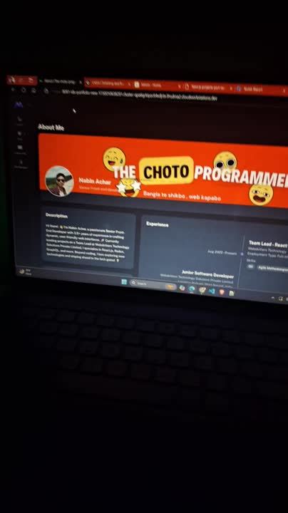 Nabin Achar On Linkedin Webdevelopment Nextjs Materialui Portfolio Frontenddeveloper