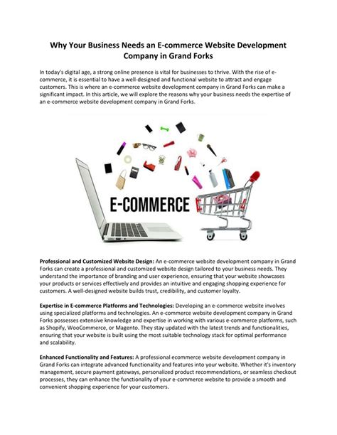 Ppt Why Your Business Needs An E Commerce Website Development Company
