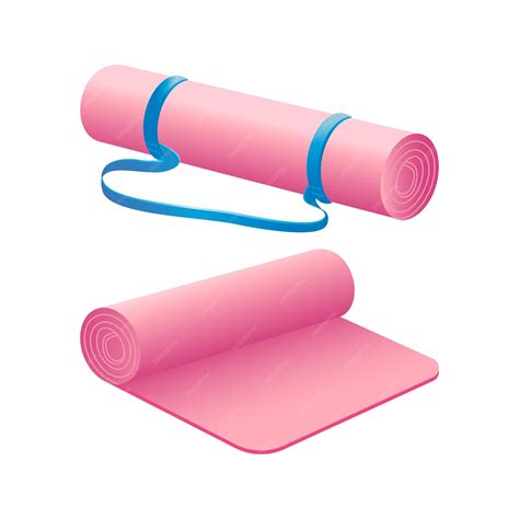 Premium Vector Mat For Training Various Sport Equipment Fitness