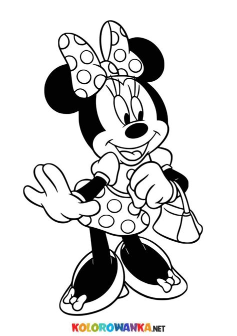 Kolorowanki Z Myszk Minnie Kolorowanki Dla Dzieci Do Wydruku