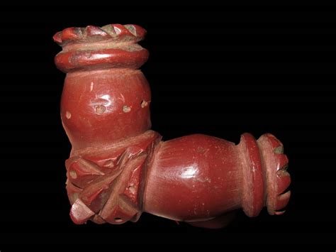 3 18 X 2 58 Historic Elbow Catlinite Pipe 2x Coa Dickeymotley