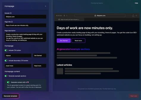 landing page key point beautiful and performant next js apps deployed in minutes