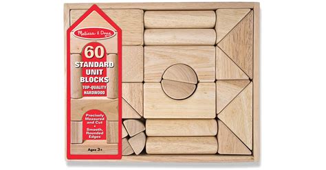 Standard Unit Block Set 60 Pcs LCI503 Melissa Doug Blocks Construction Play