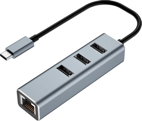 Amazon Usb C ハブ Type C 3 0 4ポート【3つusbポート・lanポート】 スリム 小型・軽量 バスパワー Ps4 Ps5 Windows Mac