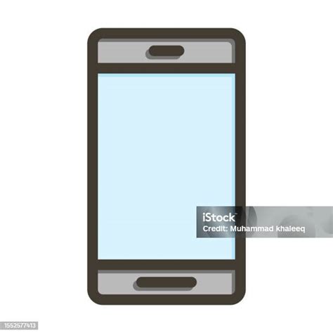 전화 굵은 선은 개인적이고 상업적인 사용을 위한 색깔을 채웠습니다 0명에 대한 스톡 벡터 아트 및 기타 이미지 0명