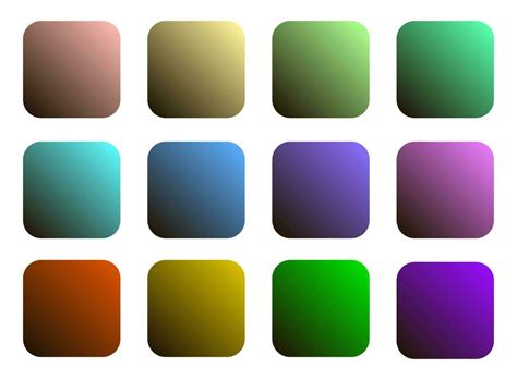 Colorful Brown Oil Color Shade Linear Gradient Palette Swatches Web Kit