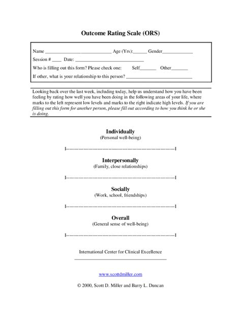 Fillable Online Adstv On Uslegalforms Comform Library144648 OutcomeOutcome Rating Scale ORS