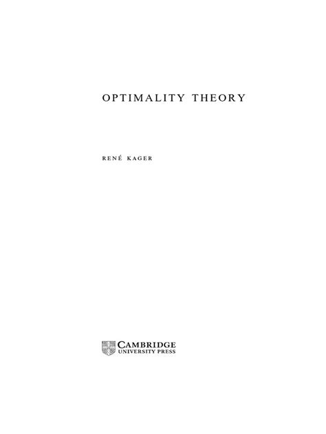 Optimality Theory Course Pdf Phonology Vowel