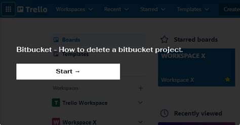 Bitbucket How To Delete A Bitbucket Project