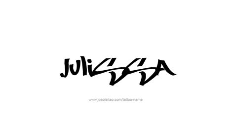 Julissa Name Tattoo Designs