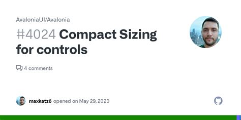 Compact Sizing For Controls · Issue 4024 · Avaloniauiavalonia · Github