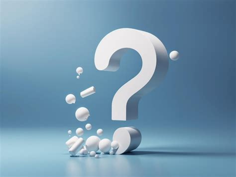 Premium Ai Image White Question Mark Symbol On Blue Background