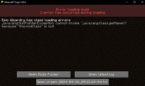 Runclient Error When Starting Client Modification Development Minecraft Mods Mapping And