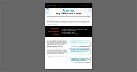 Electronics Illuminated On Linkedin 5 Reasons Why Efficientip Ddi Is Better
