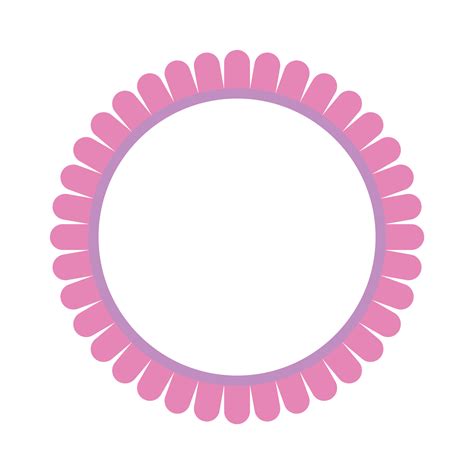 Cute Scallop Border Frame Element 40700043 Vector Art At Vecteezy