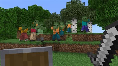 Zombie Default Skins Minecraft Bedrock Texture Packs Curseforge