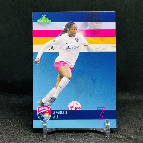 Amirah Ali San Diego Wave Soccer Card 2023 Parkside Limited Set Nwsl