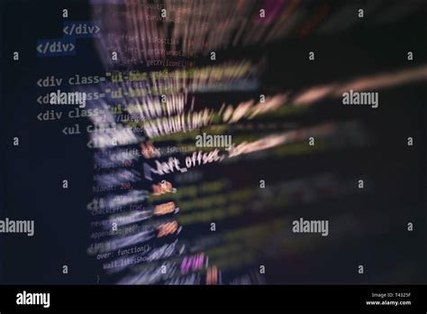 Code Text Written And Created Entirely By Myself Stock Photo Alamy