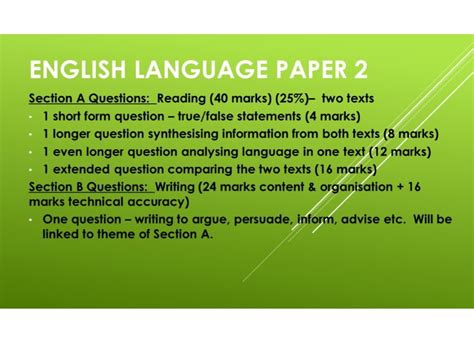 AQA Language Paper 2 Resources Teaching Resources