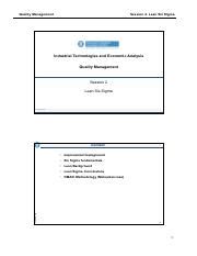 Session Lean Six Sigma Pdf Quality Management Session Lean Six Sigma Industrial