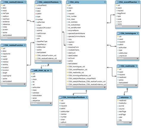 The Database Schema For The CSA Relationships Between Tables Are Download Scientific Diagram