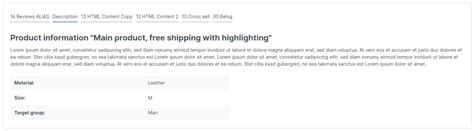 Product Tabs For Shopware — Belvg Extensions Store