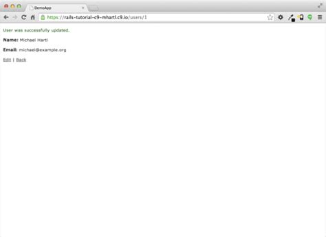 22 用户资源 Ruby On Rails 教程