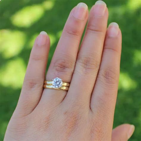 Plain Wedding Band Solitaire At Tia Curtis Blog