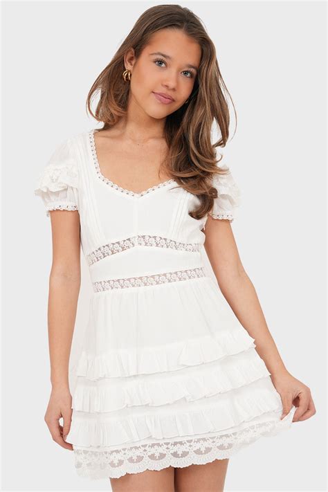 Lila Dress White Meet Me There