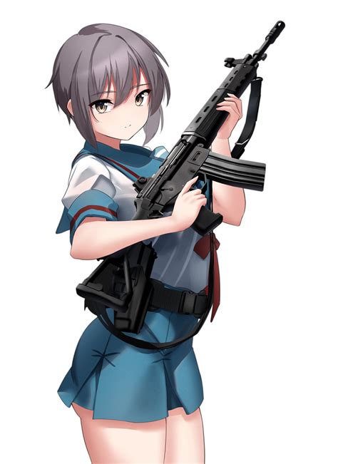 Nagato Yuki Suzumiya Haruhi No Yuuutsu Drawn By Rynn Rynn Cube Danbooru