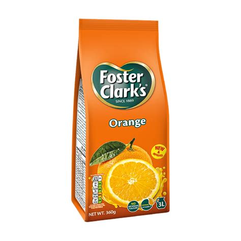 Foster Clarks Instant Drink Valencia Orange Pouch 360 G Online At Best Price Lulu Bahrain