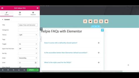 Creating Wordpress Accordions And Toggle Faqs With Elementor Helpie Faq Youtube