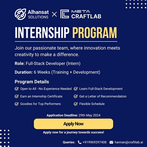 Internship Fullstackdevelopment Careeropportunity Techinternship Virtuallearning Alhansat