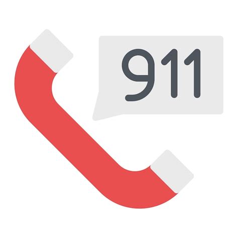 Premium Vector Call 911 Vector Illustration