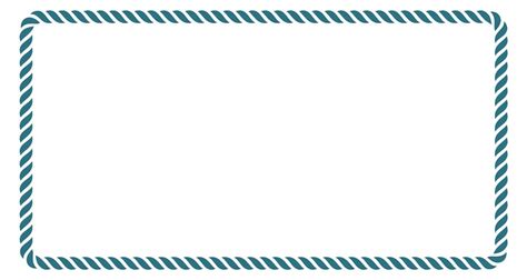 Premium Vector Sailor Rope Frame Decorative Marine Cord Border