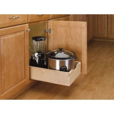 Rev A Shelf In H X In W X In D Medium Pull Out Wood Drawer Base Cabinet WDB The