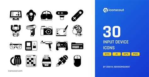 Input Device Icon Pack 30 Glyph Appliances Icons Svg Png Ico Available