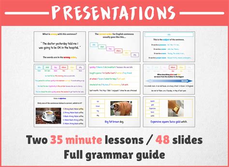 Grammar Word Order Two PowerPoints And Worksheets Made By Teachers