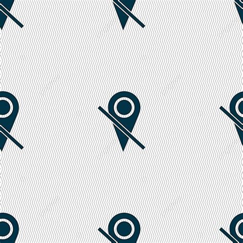 Geometric Seamless Background With Map Pointer Icon And Abstract Shapes In Vector Format Vector