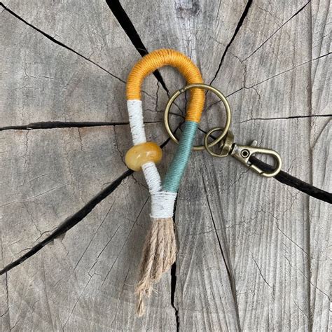 Boho Macrame Keychain