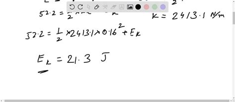 SOLVED A Horizontal Block Spring System With The Block On A Frictionless Surface Has Total
