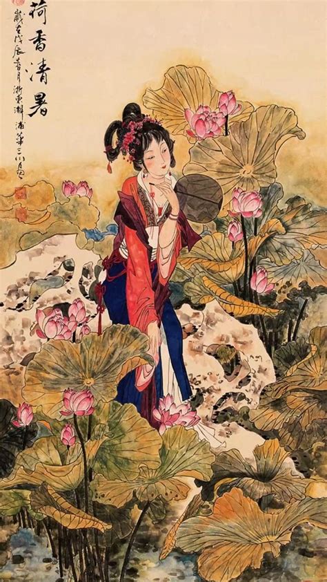 Woman Art Chinese Folk Art Japanese Art Illustration Art