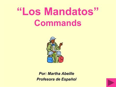 Ppt Los Mandatos Commands Powerpoint Presentation Free Download Id 382246