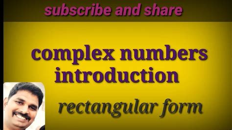 Complex Numbers Introduction Youtube