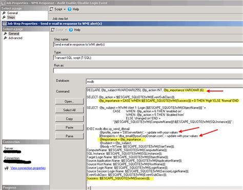 Automated WMI Alerts For SQL Server Login Property Changes
