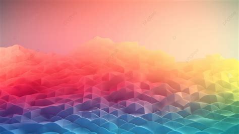 무지개 색깔의 디지털 낮은 폴리 질감 배경 3d 그림 좋은 파스텔 멀티 컬러 그라데이션 배경을 흐리게 고화질 사진 사진