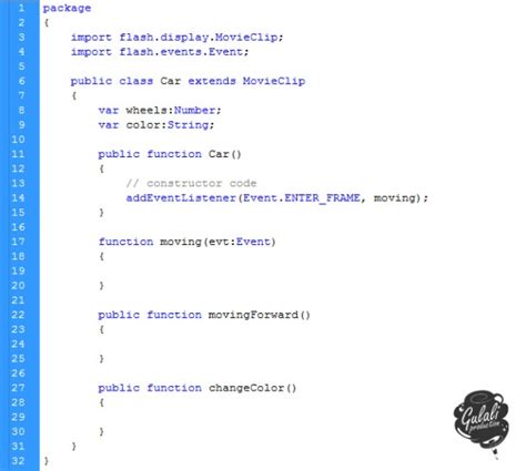 Learning Class Programming On Flash Structure Of Class Gulali