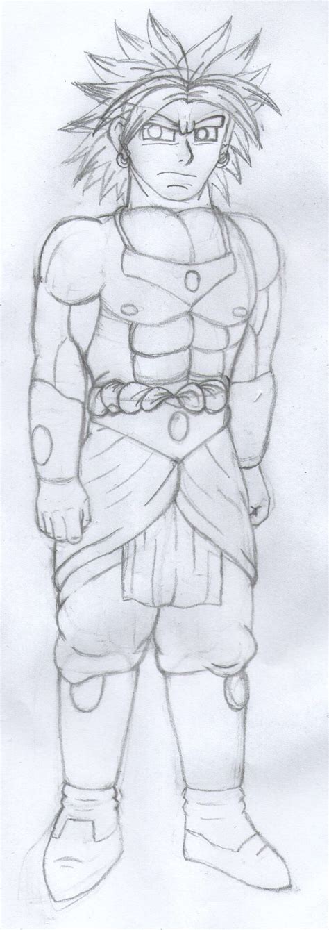 Broly Sketch By Daresx On Deviantart